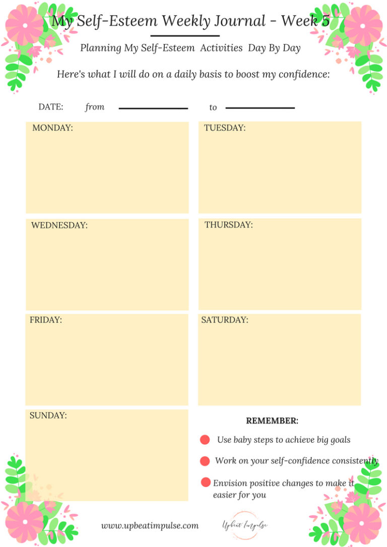 Self Esteem Workbook PDF | A Supreme Resource for Your Confidence